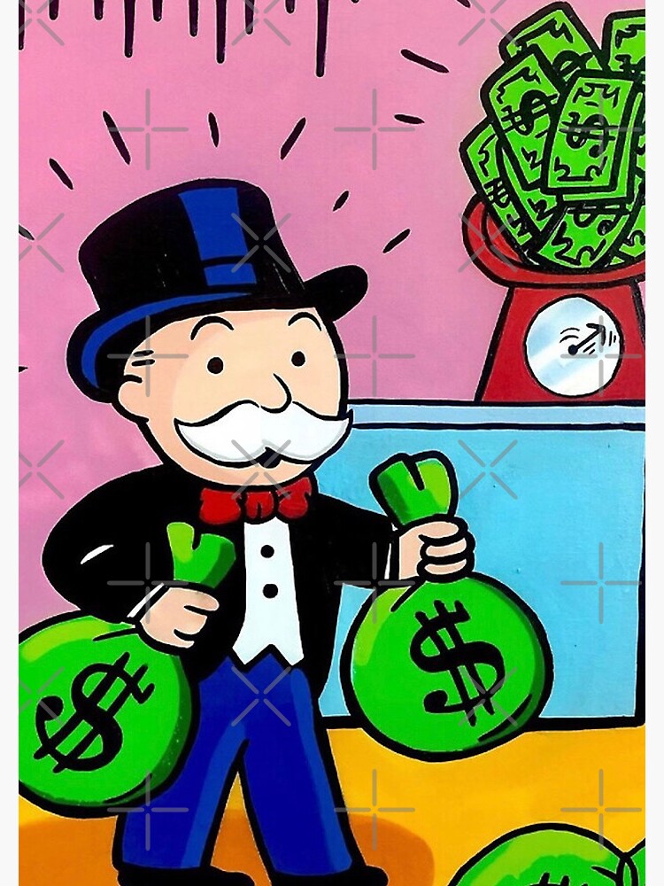 Monopoly Man With Money Bags Transparent