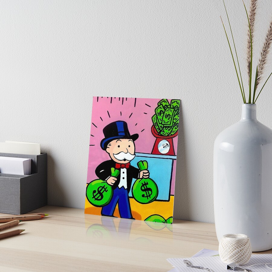 "Monopoly Man Money bag" Poster for Sale by DleVerified | Redbubble