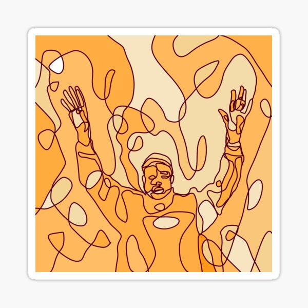 "Life of pablo abstract cover" Sticker for Sale by stickerlocker ...