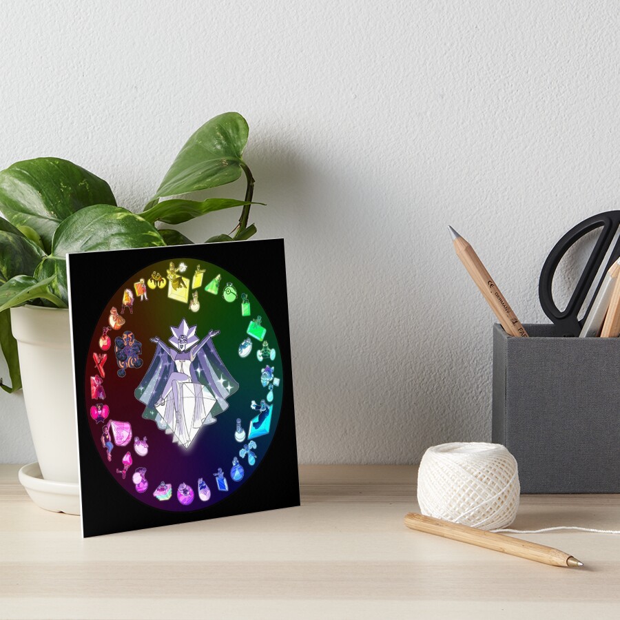 "Steven Universe - All Gems (Color Wheel)" Art Board Print for Sale by ...