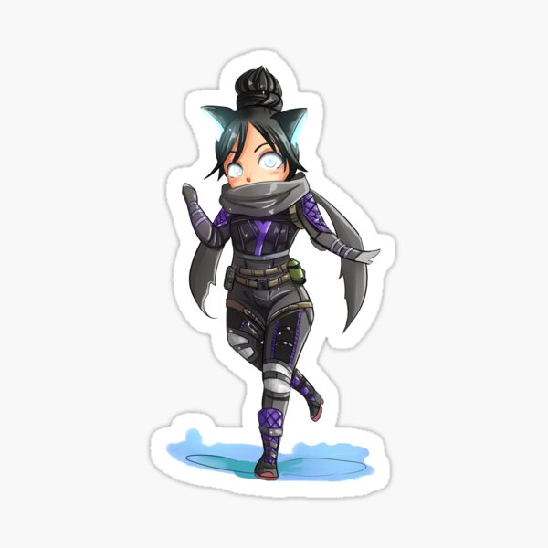 "Neko Chibi Wraith" Sticker for Sale by FangKagamine | Redbubble