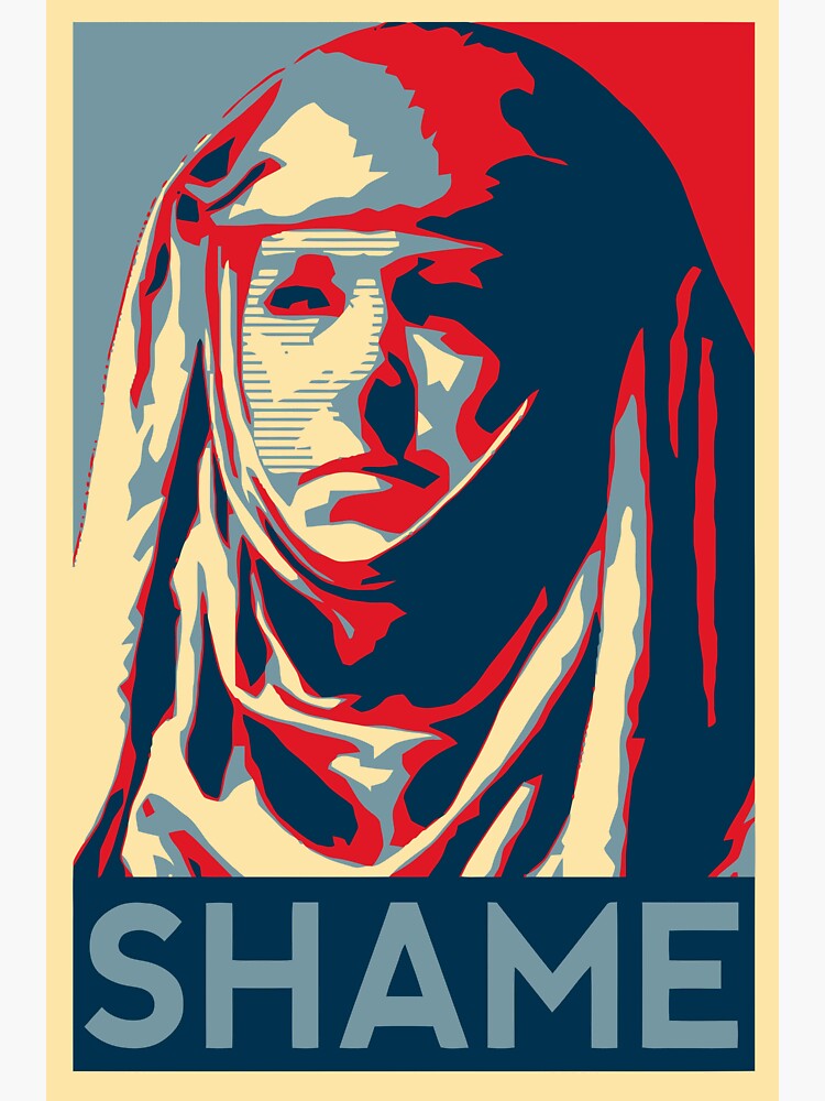 "Shame" Sticker for Sale by mankor | Redbubble