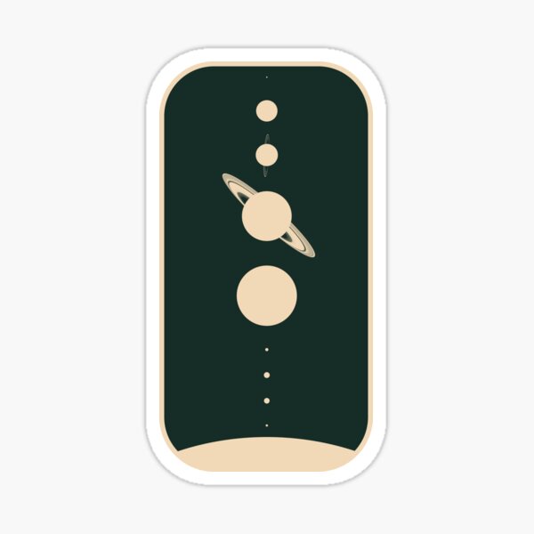 "Solar system to scale (Sun and planets)" Sticker for Sale by ...