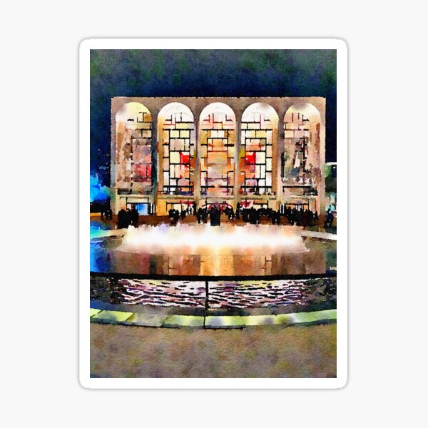 "Night at the Opera" Sticker for Sale by LeylaNovini | Redbubble