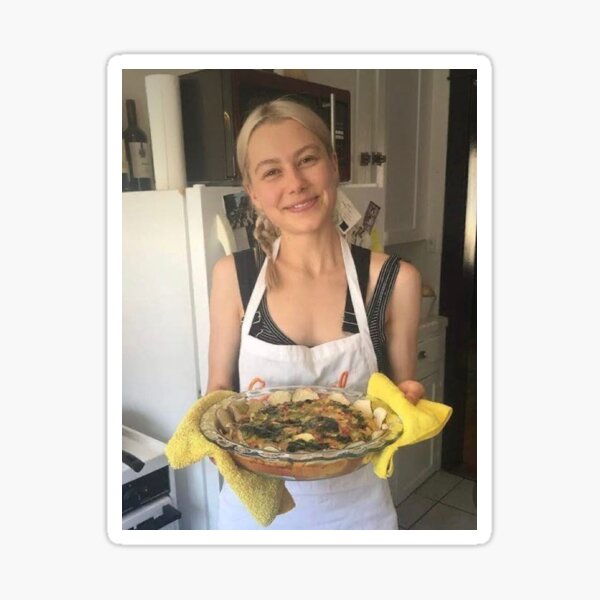 "phoebe bridgers with quiche " Sticker for Sale by Will Davidson ...