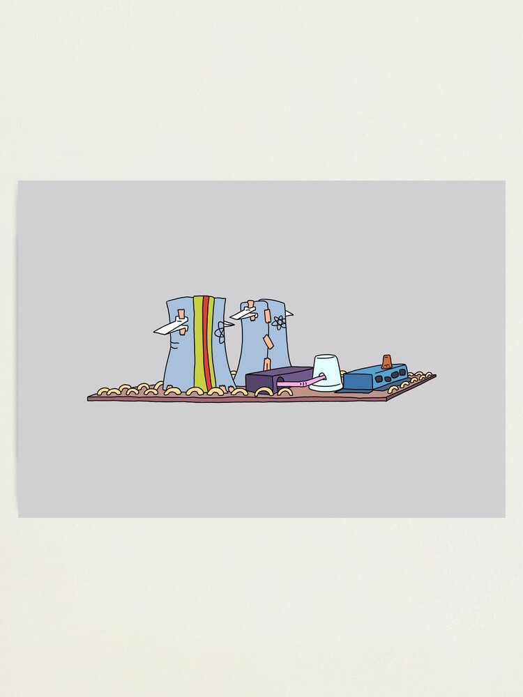 "Simpsons Homer’s Nuclear Power Plant Model" Photographic Print for ...