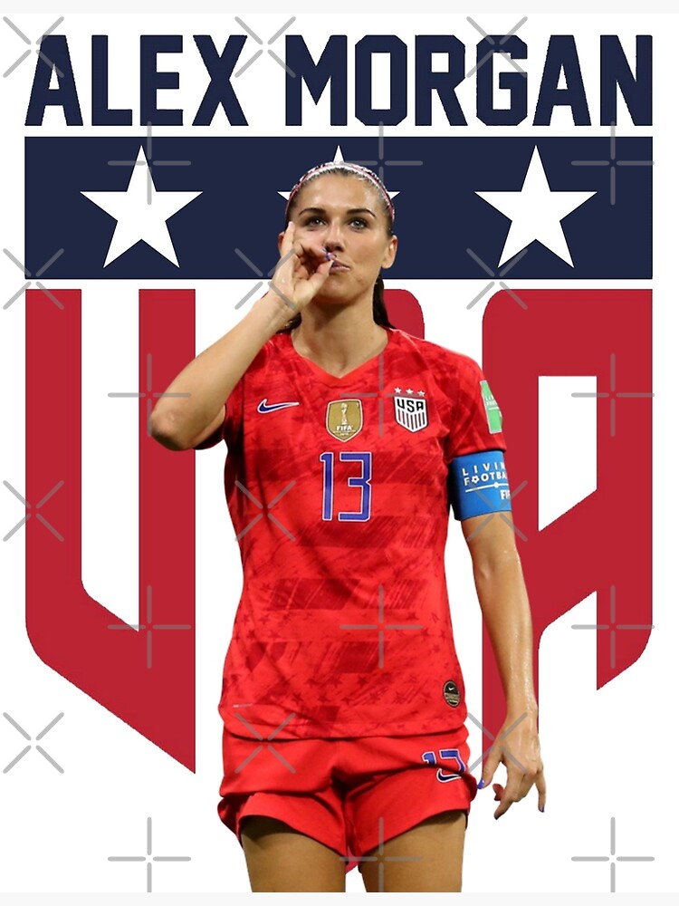 "Alex Morgan Tea Goal Celebration Pose - Three Stars Banner ...