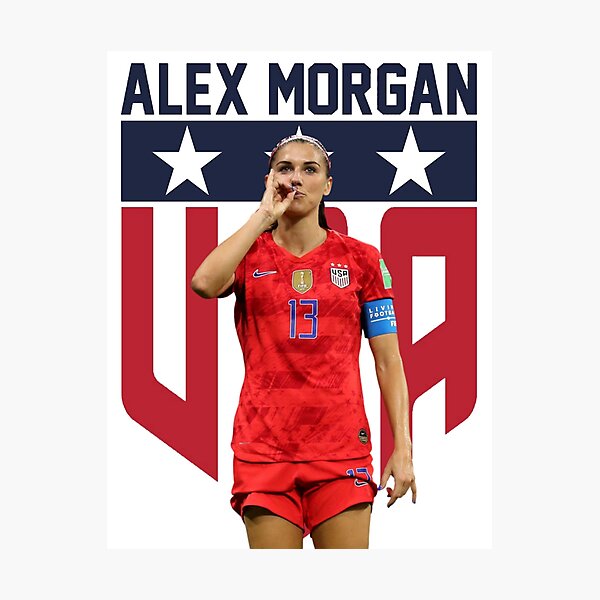 "Alex Morgan Tea Goal Celebration Pose - Three Stars Banner ...
