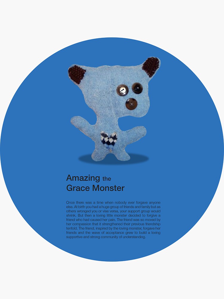 "Amazing the Grace Monster (story)" Sticker for Sale by SAMGordonART ...