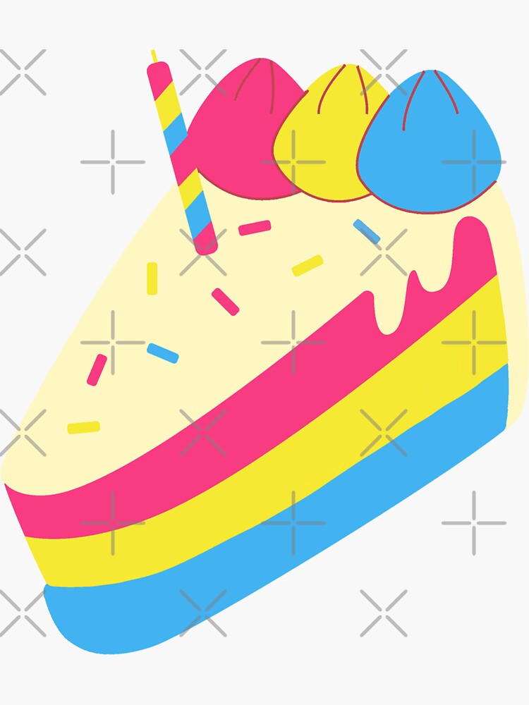 "Subtle Pansexual Cake. pansexual cake. pansexual birthday cake ...