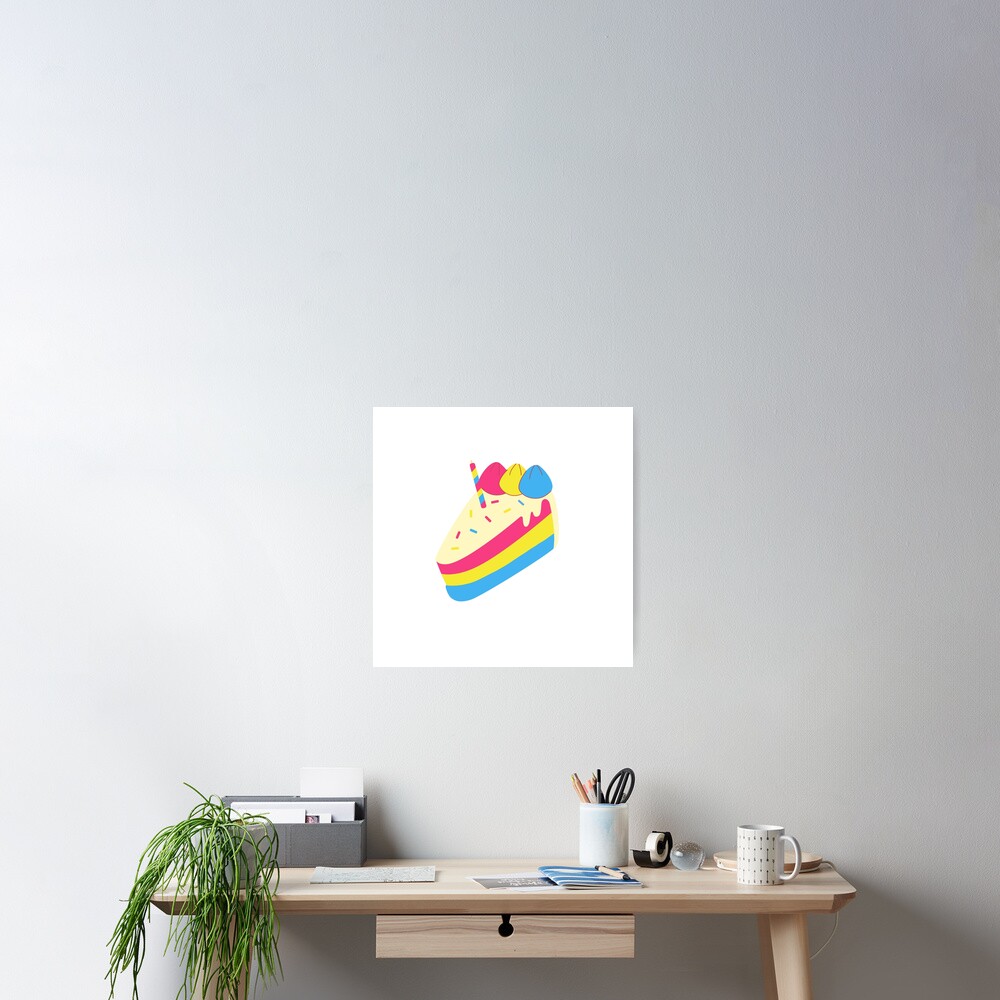 "Subtle Pansexual Cake. pansexual cake. pansexual birthday cake" Poster ...
