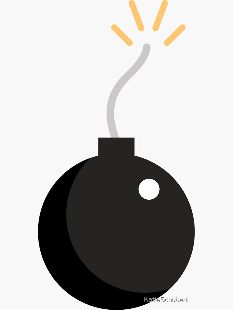 "Bombs Away - Rainbow" Sticker for Sale by KatieSchubert | Redbubble