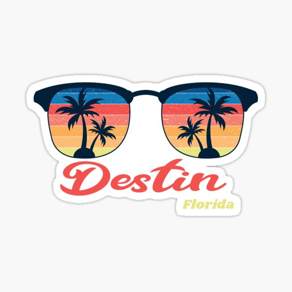 "Destin Florida, Summer Vacation" Sticker for Sale by JasKei-Designs ...