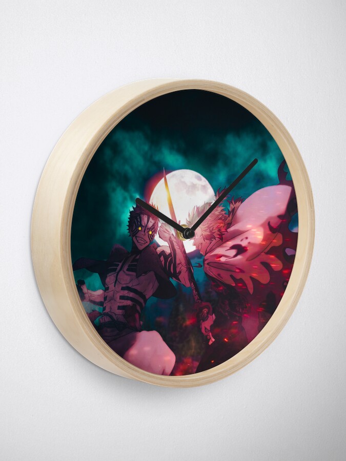 "Rengoku vs Akaza - Mugen Train Demon Slayer Kimetsu no Yaiba" Clock by ...