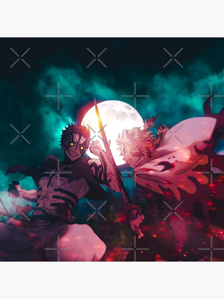 "Rengoku vs Akaza - Mugen Train Demon Slayer Kimetsu no Yaiba" Clock by ...