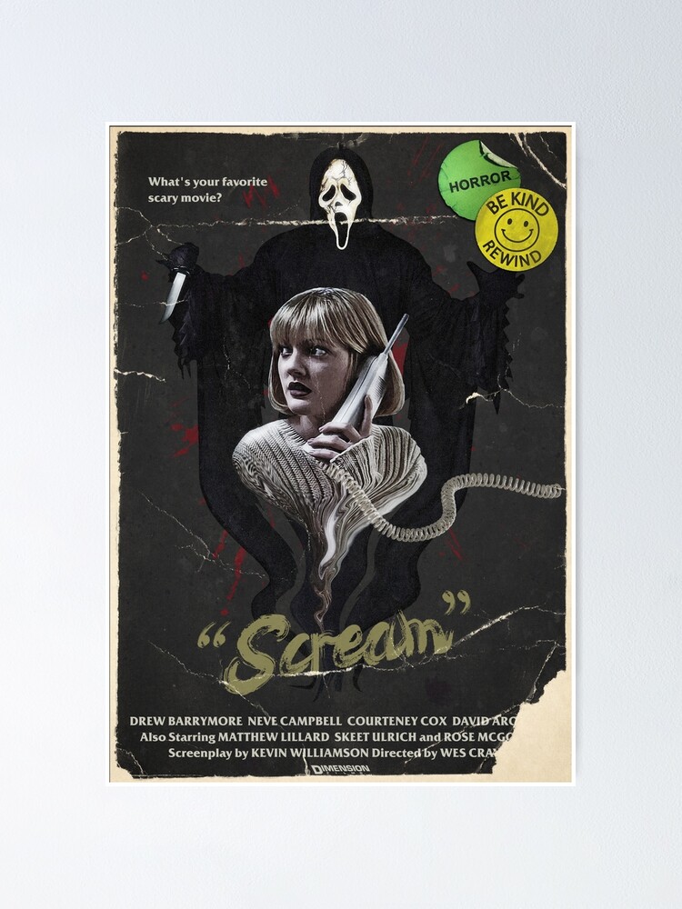 ""Scream" Vintage Movie Poster" Poster for Sale by Herman2181 | Redbubble