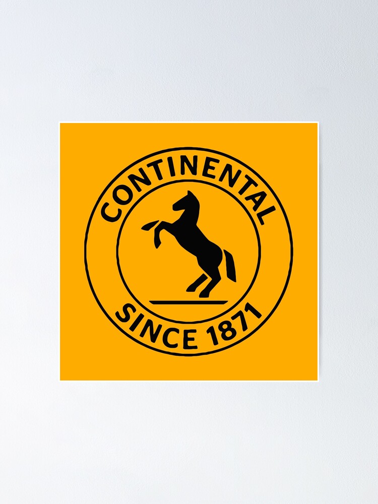 "Continental Logo Classic Since 1871" Poster for Sale by winifredstacy ...