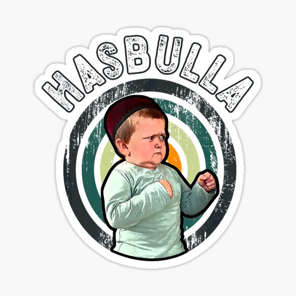 Pegatina «Sonrisa divertida de Hasbulla Hasbullah» de MeyersOmari ...
