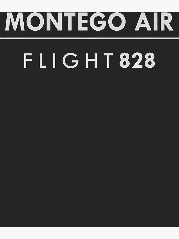 "Jamaica Montego Air Flight 828 Mens Womens Manifest Premium" Poster by ...