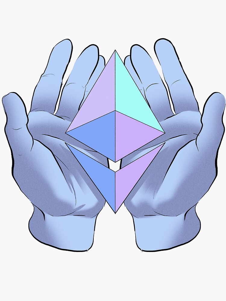 "ETH Ethereum Diamond Hands Color logo link crypto defi blockchain ...
