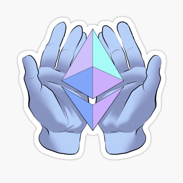 "ETH Ethereum Diamond Hands Color logo link crypto defi blockchain ...