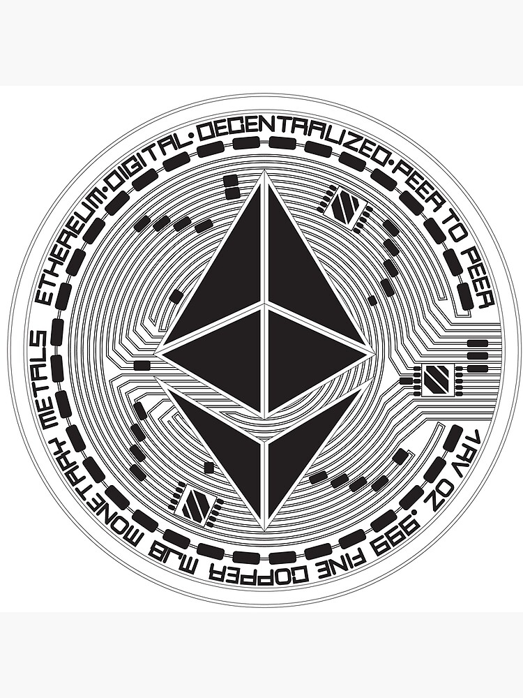 "ETH Ethereum Decentralized Color logo link crypto defi blockchain ...