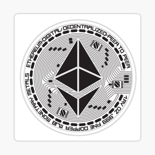 "ETH Ethereum Decentralized Color logo link crypto defi blockchain ...