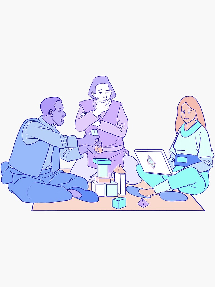 "ETH Ethereum Work Color logo link crypto defi blockchain ...