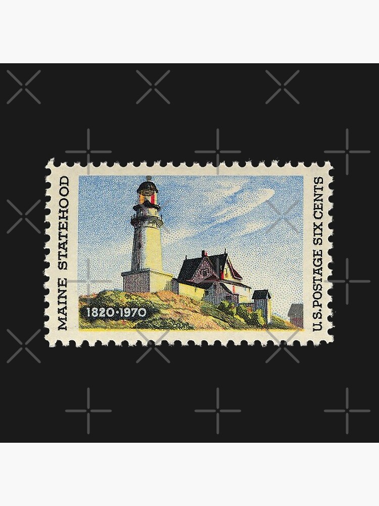 "Maine Statehood 150 Anniversary US Postage Stamp 6 cents, Beach, Ocean ...