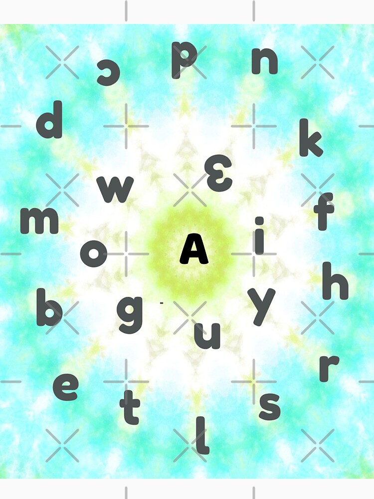 "Scrambled Letters of the Akan Twi Alphabets" T-shirt by DIBS2021 ...