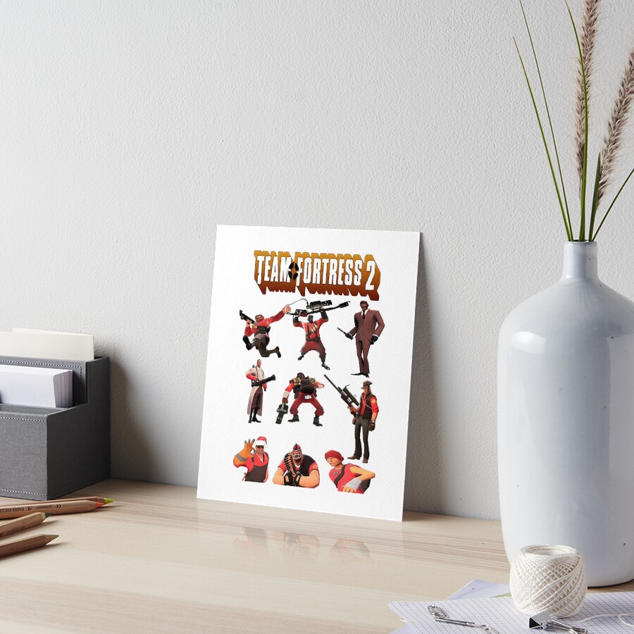 "Team Fortress 2 All Characters Classes with TF2 Logo, DESIGNS" Art ...