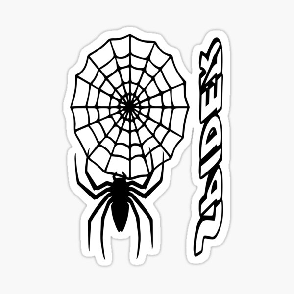 "Black Spider" Sticker for Sale by RedMinute | Redbubble