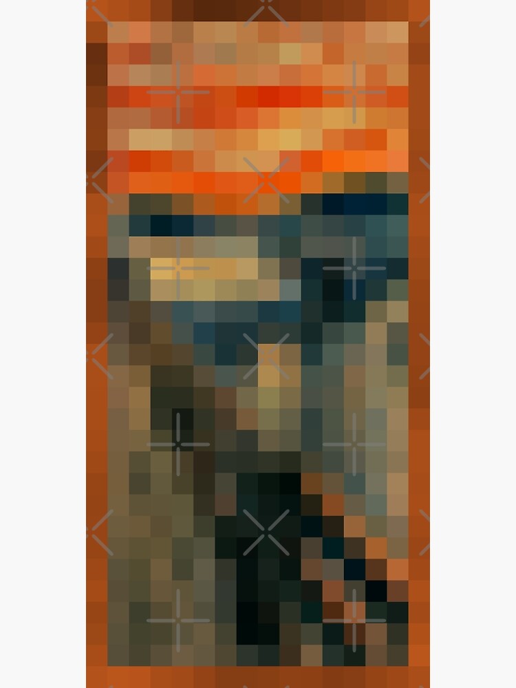 "Minecraft Painting The Scream" Poster for Sale by Saikishop | Redbubble