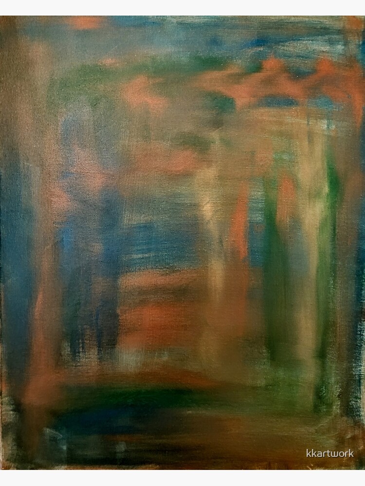 "abstract painting using different mediums in my painting " Poster by ...