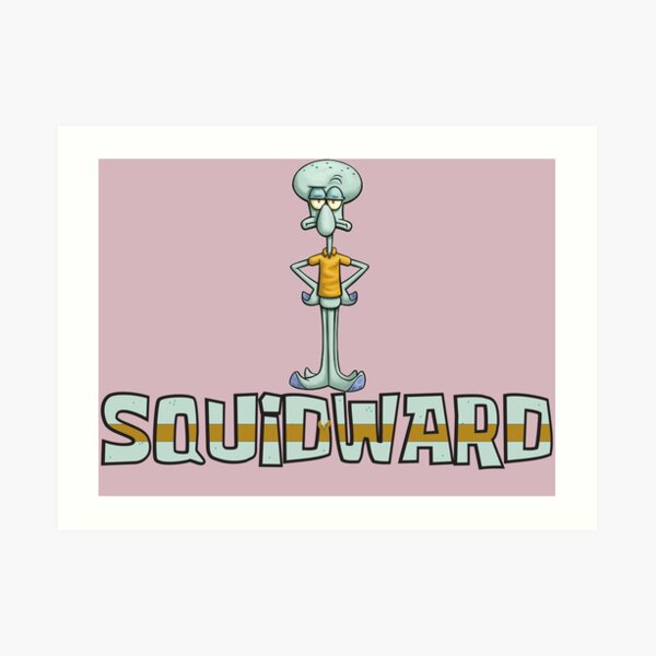 Squidward Art Prints | Redbubble