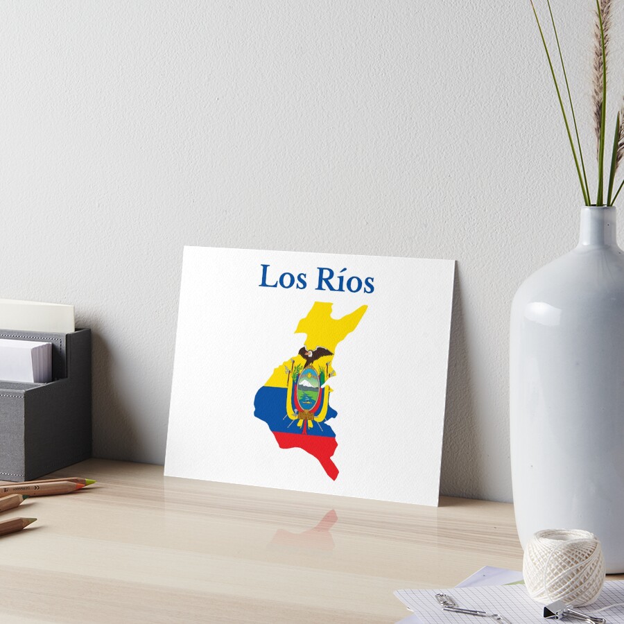 "Los Rios Province Map Design, Ecuador" Art Board Print by marosharaf ...