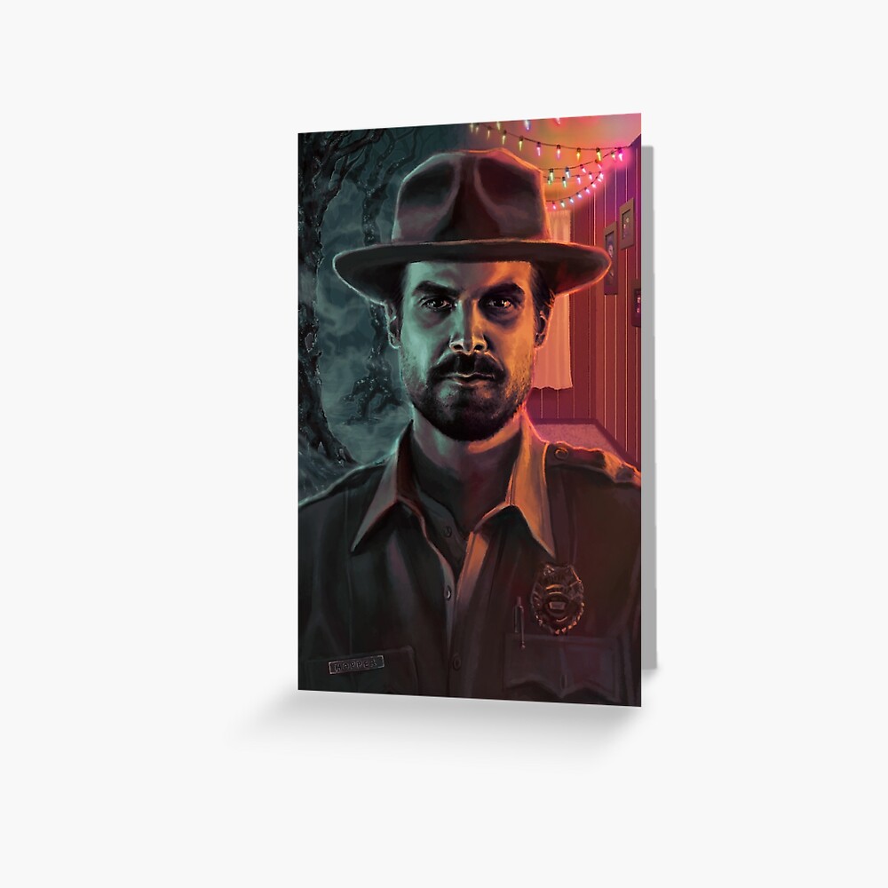 "Chief Hopper" Greeting Card for Sale by pepstar | Redbubble