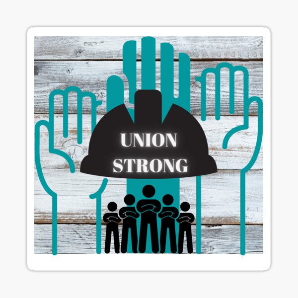 "Union Strong T-Shirt Mug" Sticker for Sale by GenuineWellness | Redbubble
