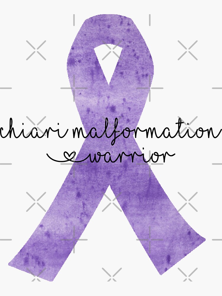 "Chiari Warrior" Sticker for Sale by purrfectpixx | Redbubble