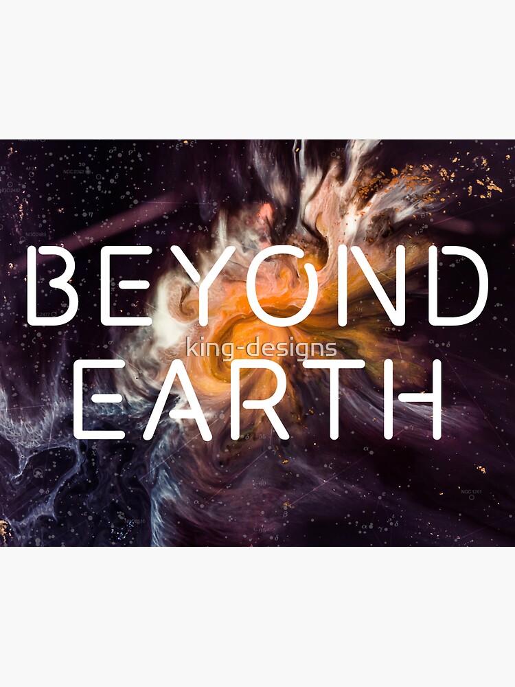 "Beyond Earth — Psychedelic Space Design" Sticker by king-designs ...