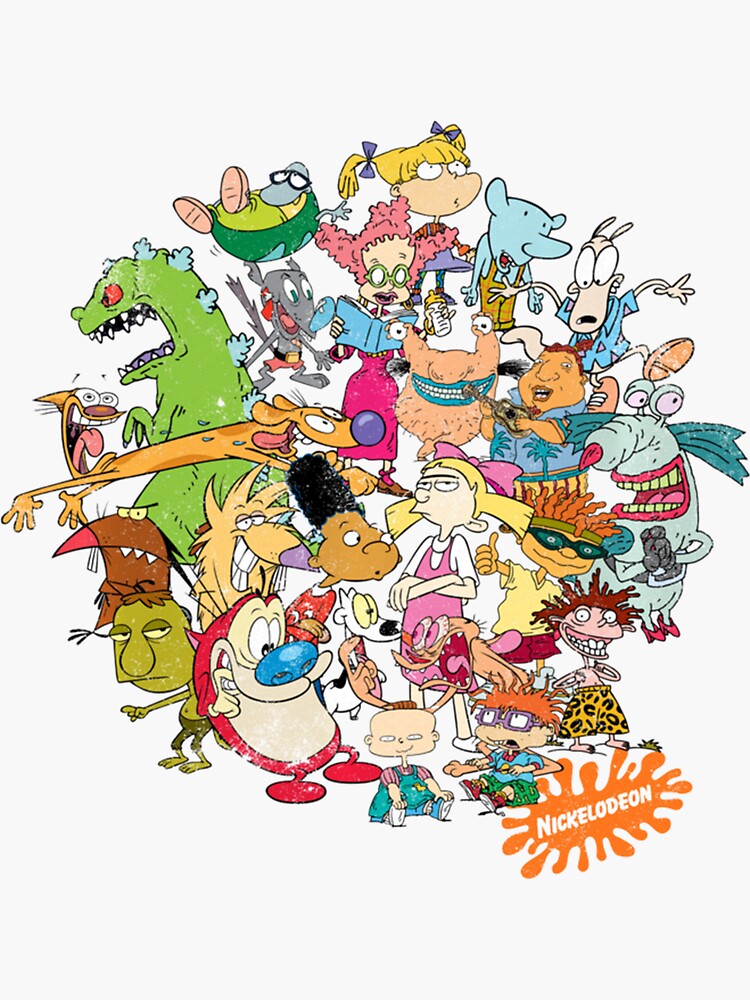 "Nick Rewind Splat Group" Sticker for Sale by PhoenixRoins | Redbubble