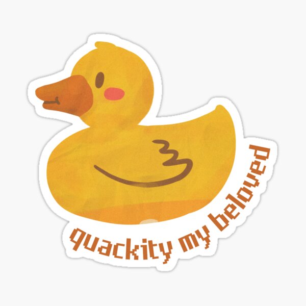 "quackity my beloved" Sticker for Sale by renmei-studios | Redbubble