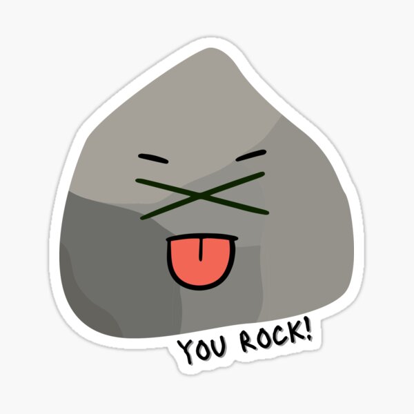 "You rock" Sticker for Sale by schenwow | Redbubble