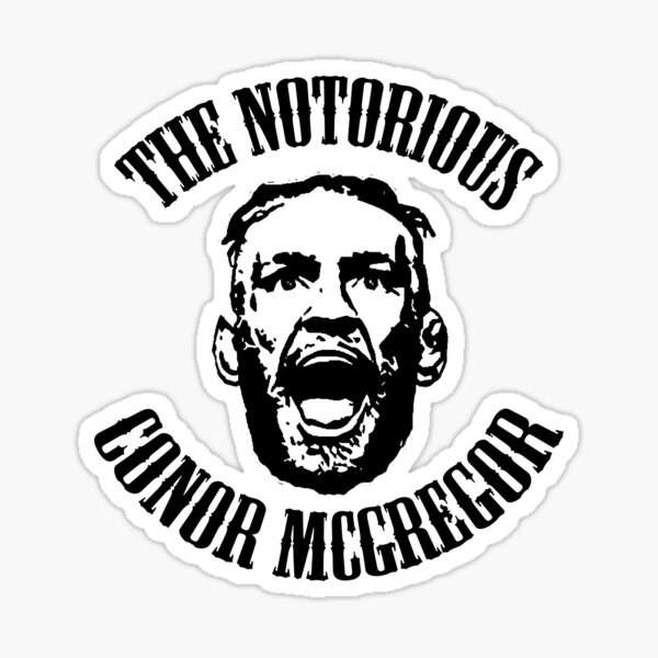 "Conor McGregor The Notorious " Sticker for Sale by Almusawwir | Redbubble