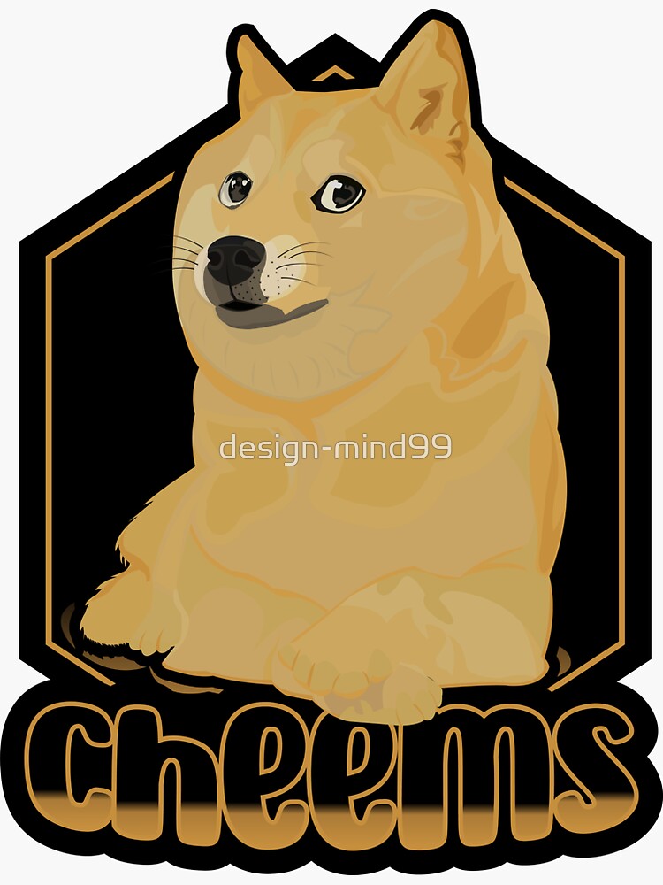 Pegatina «Cheems famosos en las redes sociales» de design-mind99 ...