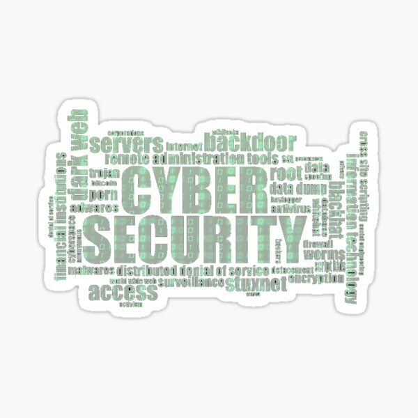 "cyber security" Sticker for Sale by ginger31188 | Redbubble