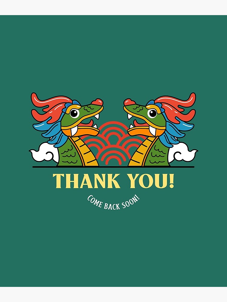 "THANK YOU! | Come back soon!" Poster by AladdinMktgs | Redbubble