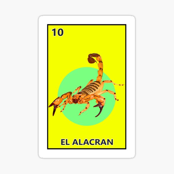 "EL ALACRAN" Sticker for Sale by xcharls1 | Redbubble