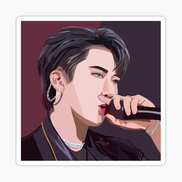 "GO LIVE! CHANGBIN" Sticker for Sale by spearlixie | Redbubble
