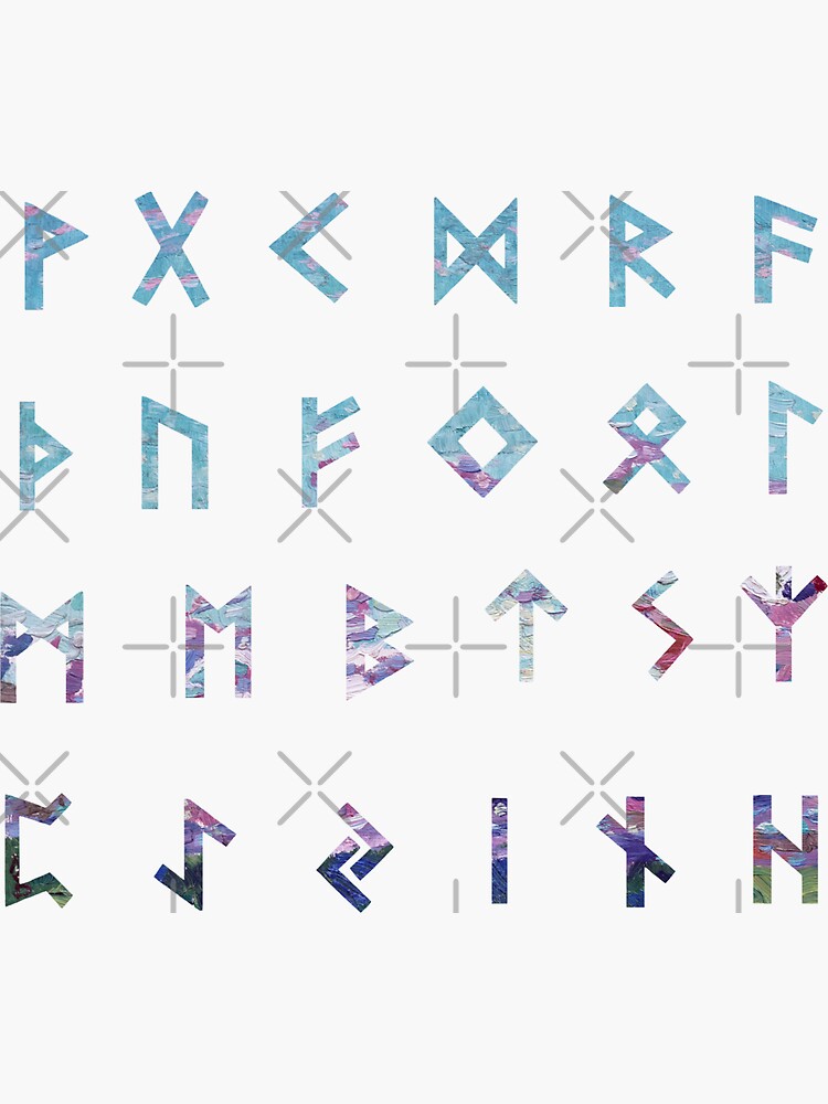 "Set of Mini Runes | Vintage Paintings - Ocean Coast" Sticker for Sale ...